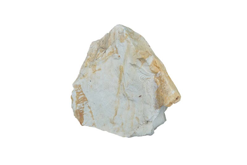 Specimen of Sand Shale Rock Isolated on White Background. Stock Photo ...