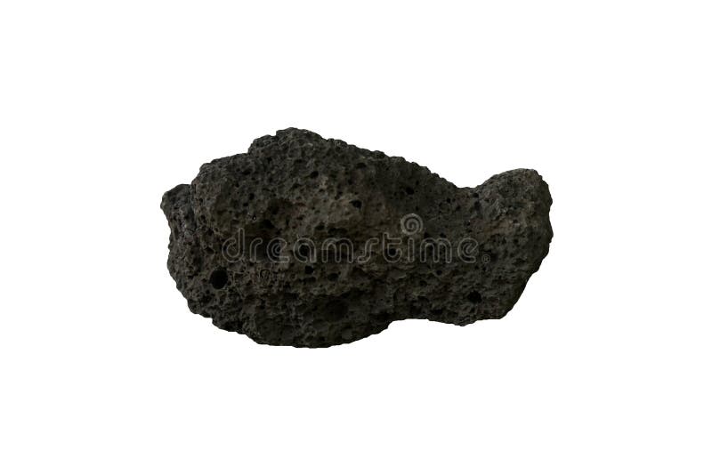 Specimen of Scoria Igneous Rock Stone Isolated on White Background ...