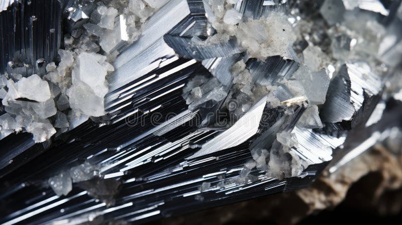 Specimen silver mineral stock illustration. Illustration of intricate ...