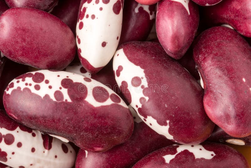 Speckled Beans As a Background Close-up Macro Stock Photo - Image of ...