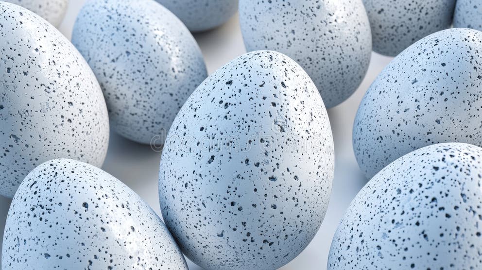 Speckled Eggshells in Soft Blue Tones Create Visually Appealing ...