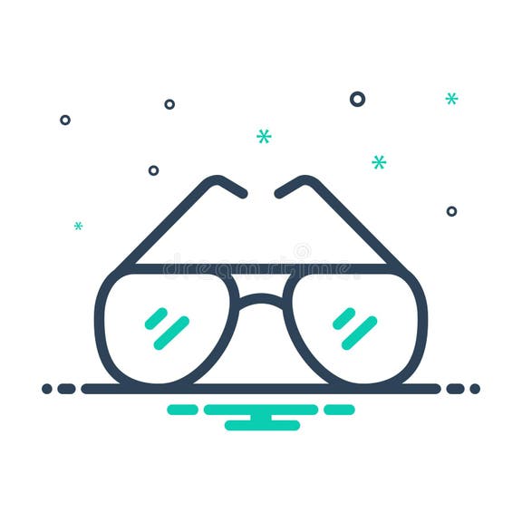 Mix Icon for Specs, Eyeglasses and Vision Stock Vector - Illustration ...
