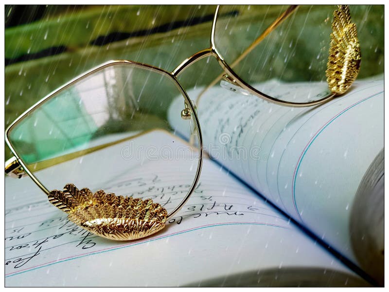 Spectacle on book stock image. Image of nature, capture - 113714867