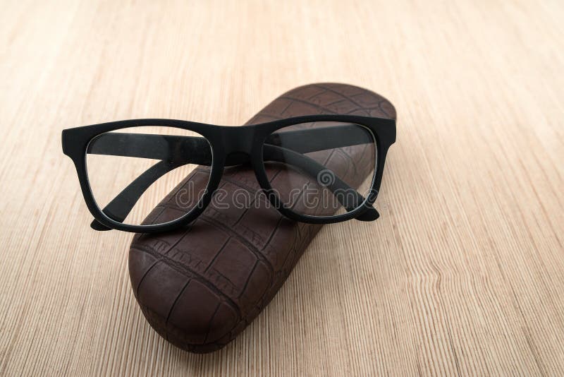 Spectacle-case and glasses stock photo. Image of looking - 63341752