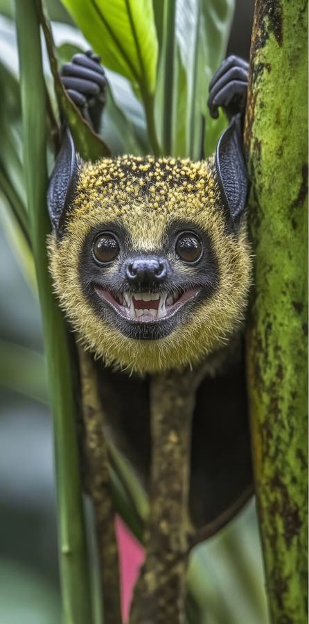 A Spectacled Flying Fox Rests Peacefully on a Tree in Cairns ...