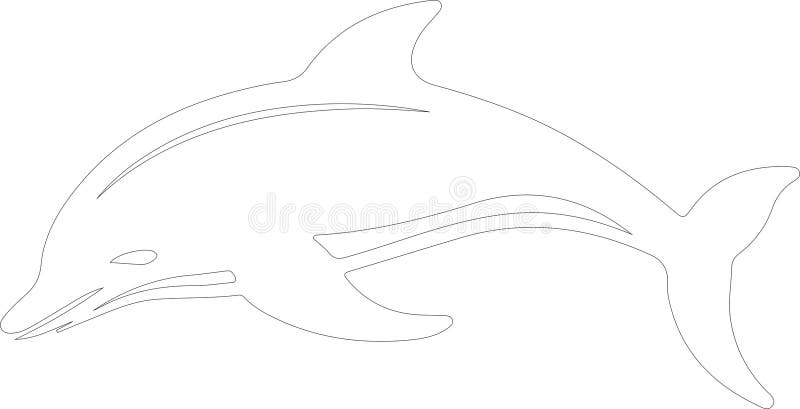 Spectacled Porpoise Outline Silhouette Generative Ai Stock Vector Illustration Of Silhouettes