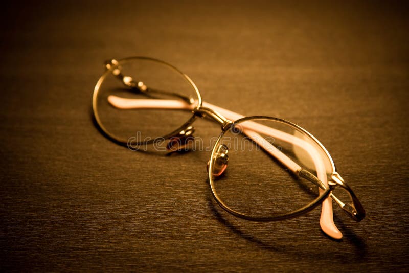 Spectacles on Dark Background Stock Image - Image of object, night: 3637299