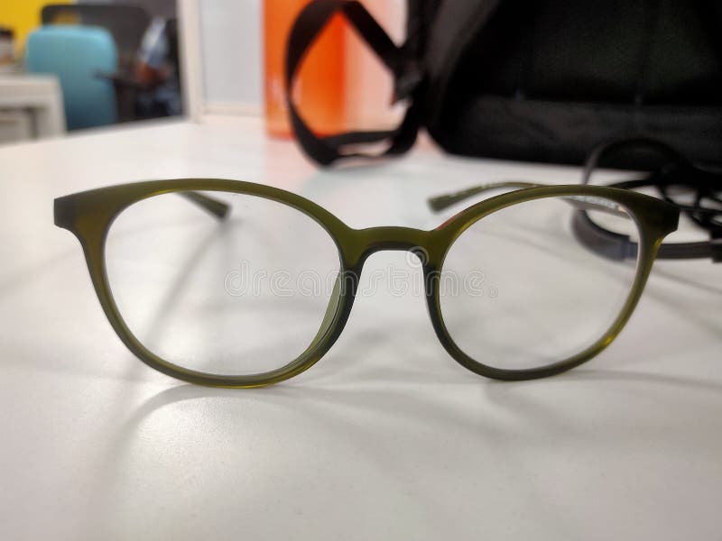 Spectacles, Eyeglasses on a Table Stock Image - Image of hairstyle ...