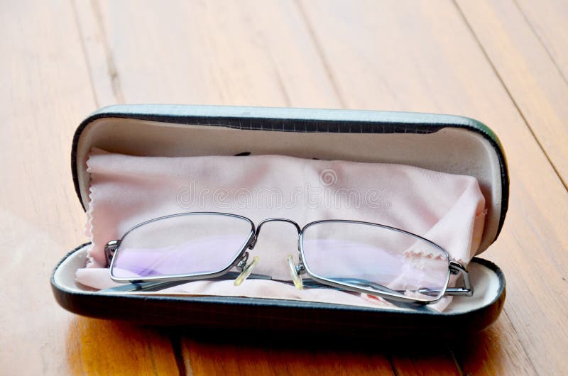 Spectacles Glasses on Table Stock Image - Image of optometrist, optical ...