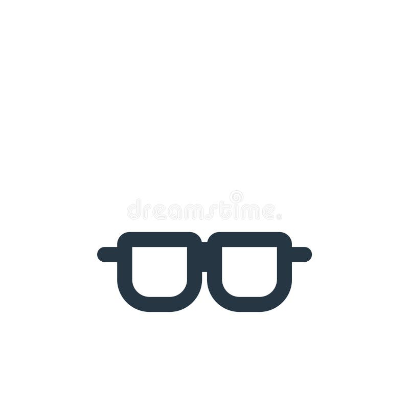 Spectacles Icon Vector from Style Accessories Concept. Thin Line ...