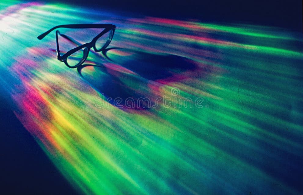 Spectacles in Spectrum of Colors Stock Image - Image of demonstrated ...