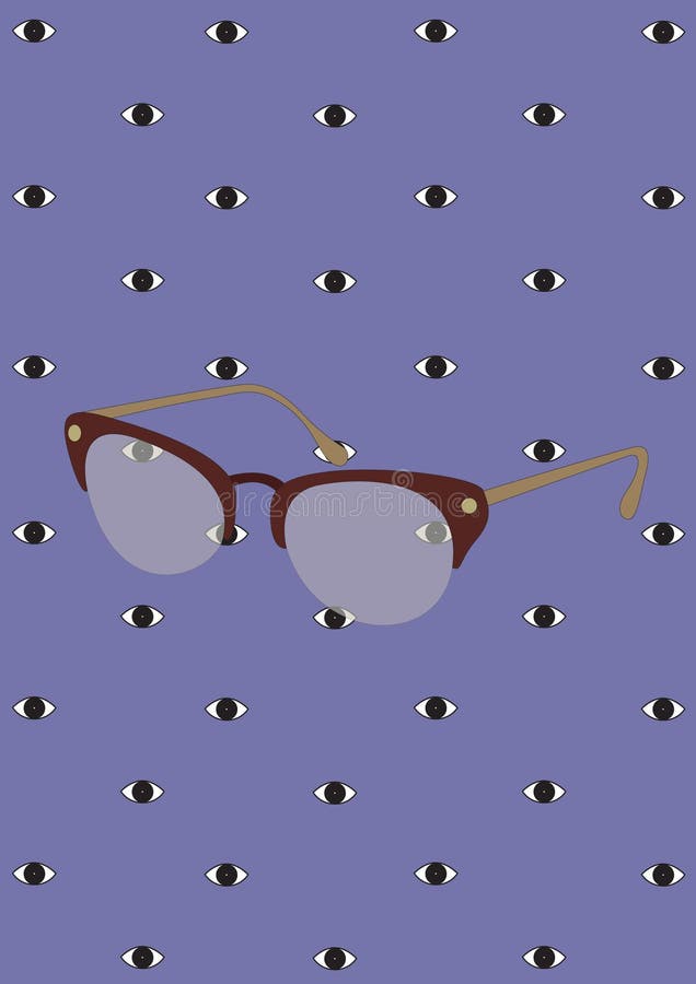 Spectacles. Vector Illustration Decorative Background Design Stock ...