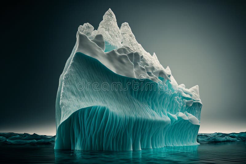Spectacular AI Generative Iceberg Render Stock Illustration ...