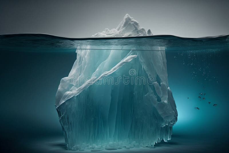 Spectacular AI Generative Iceberg Render Stock Illustration ...