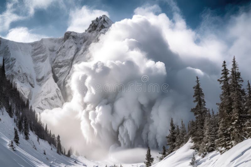 Spectacular Avalanche Stock Illustrations – 24 Spectacular Avalanche ...