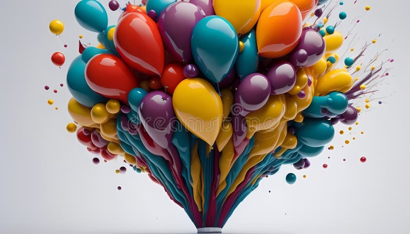 Spectacular Balloon Burst with Multicolored Liquid: Perfect for HD ...