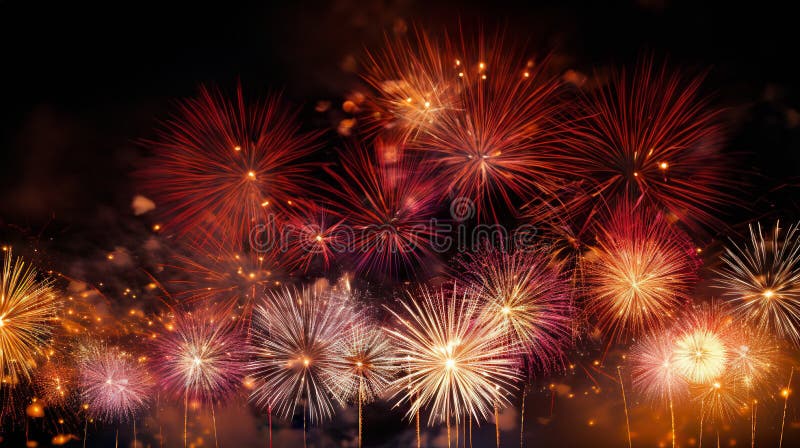Spectacular Burst of Light Fireworks Background - Captivating ...