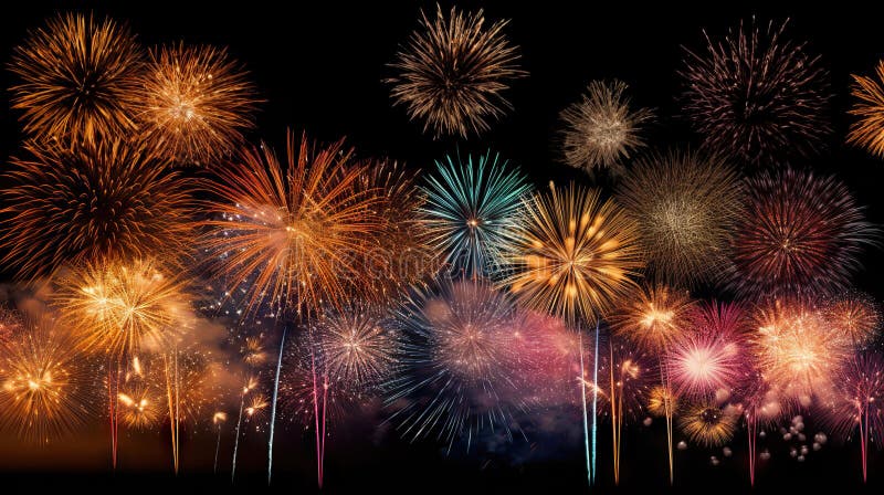 Spectacular Burst of Light Fireworks Background - Captivating ...
