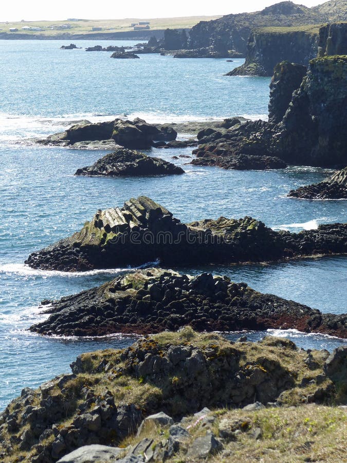 The Cliffs at Arnarstapi, Iceland Stock Photo - Image of sights ...