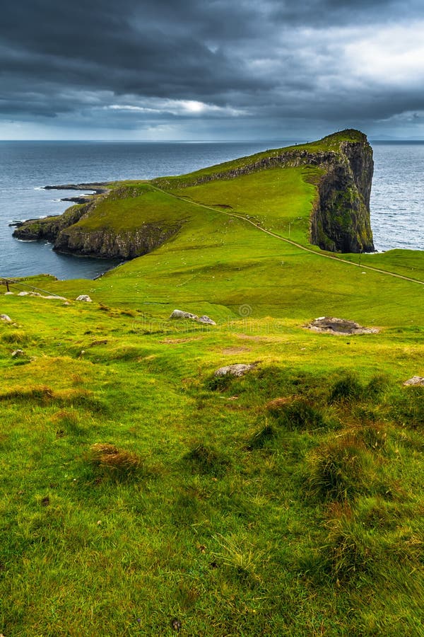 Spectacular Cliffs at Neist Point at the Coast of the Isle of Skye in ...