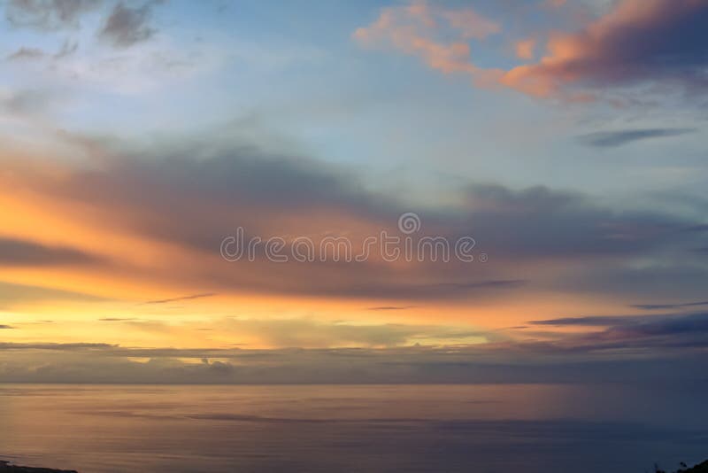 Spectacular Clouds Formation at Sunset Stock Image - Image of nature ...