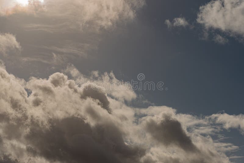 Spectacular Clouds in the Sky Stock Photo - Image of meteorology ...