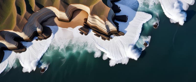 Spectacular Coastal Cliff Formations and Crashing Ocean Waves from ...