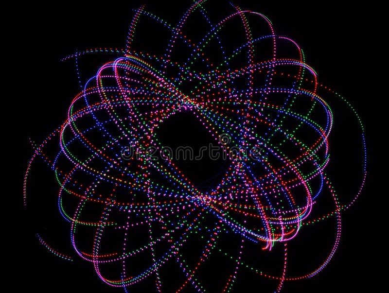 Spectacular Colored Lights with Geometric Shapes Special Effects Stock ...