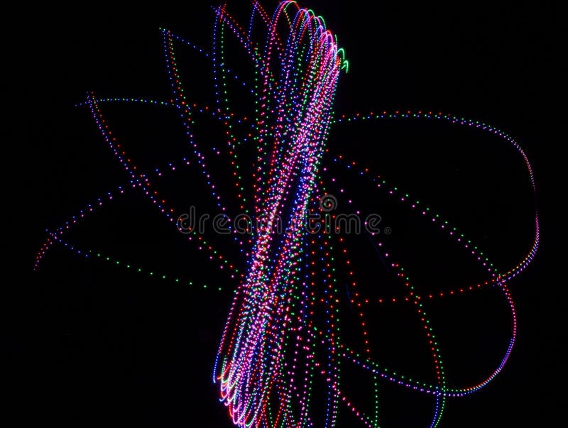 Spectacular Colored Lights with Geometric Shapes Special Effects Stock ...