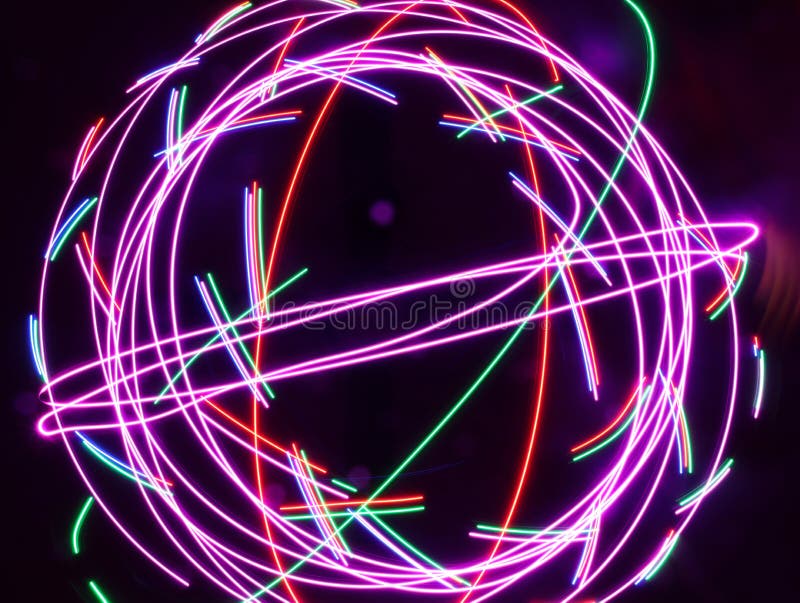 Spectacular Colored Lights with Geometric Shapes Special Effects Stock ...