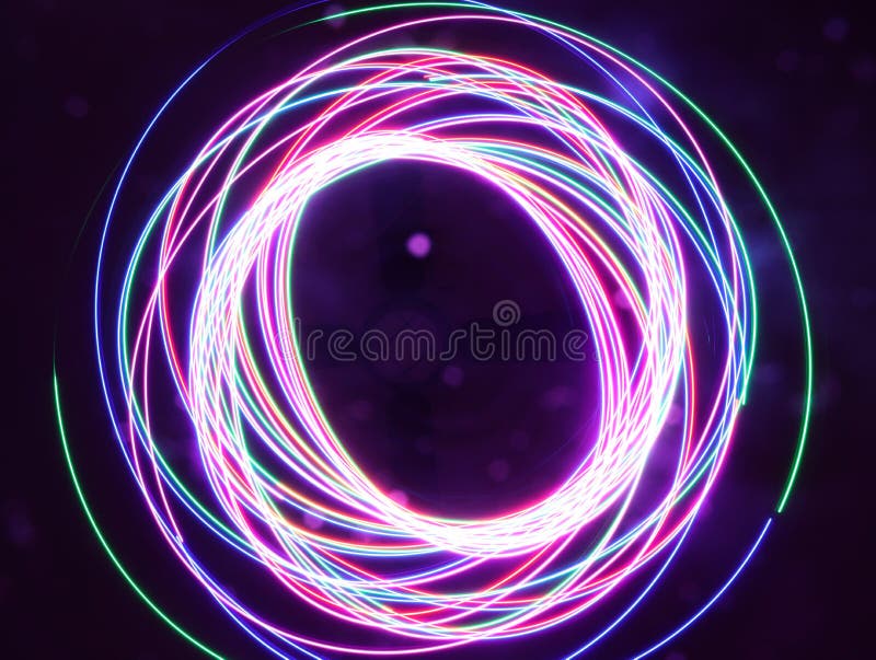 Spectacular Colored Lights with Geometric Shapes Special Effects Stock ...