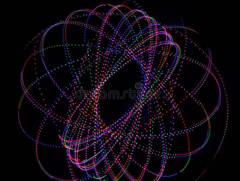 Spectacular Colored Lights with Geometric Shapes Special Effects Stock ...