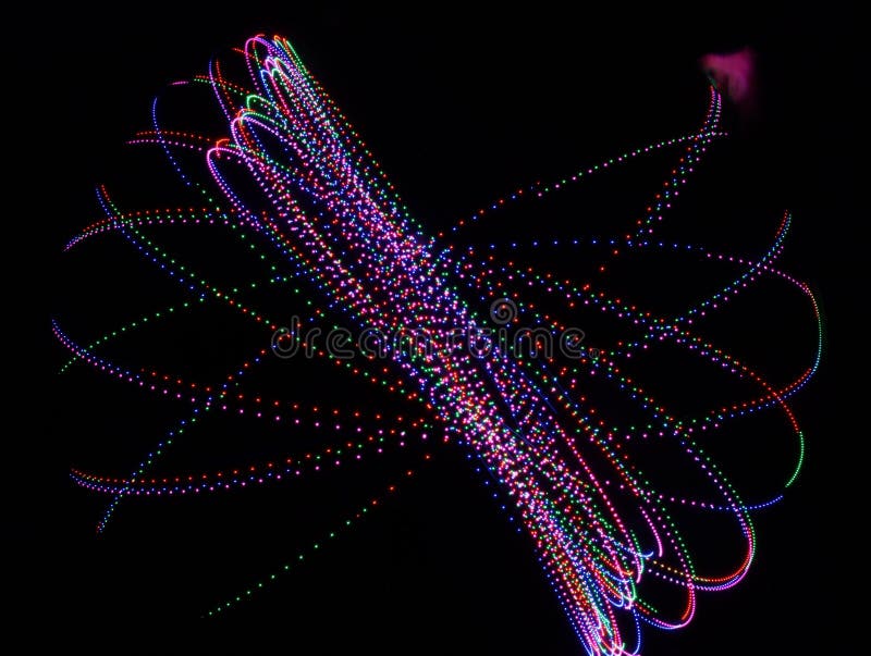 Spectacular Colored Lights with Geometric Shapes Special Effects Stock ...