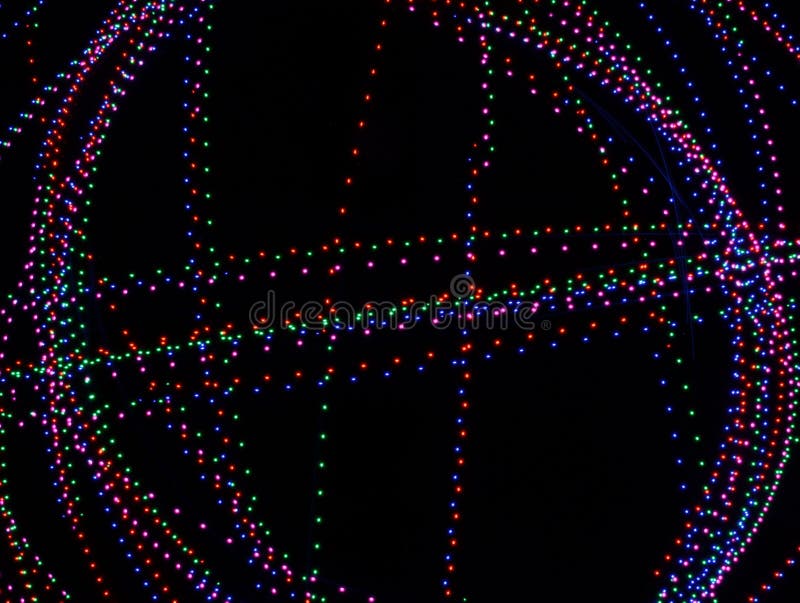 Spectacular Colored Lights with Geometric Shapes Special Effects Stock ...