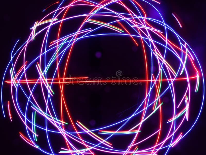 Spectacular Colored Lights with Geometric Shapes Special Effects Stock ...