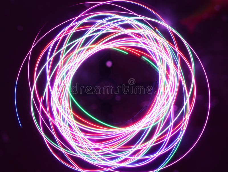 Spectacular Colored Lights with Geometric Shapes Special Effects Stock ...