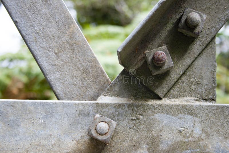 Spectacular Corroded Metal Structure with a Nut Due To Being in a ...