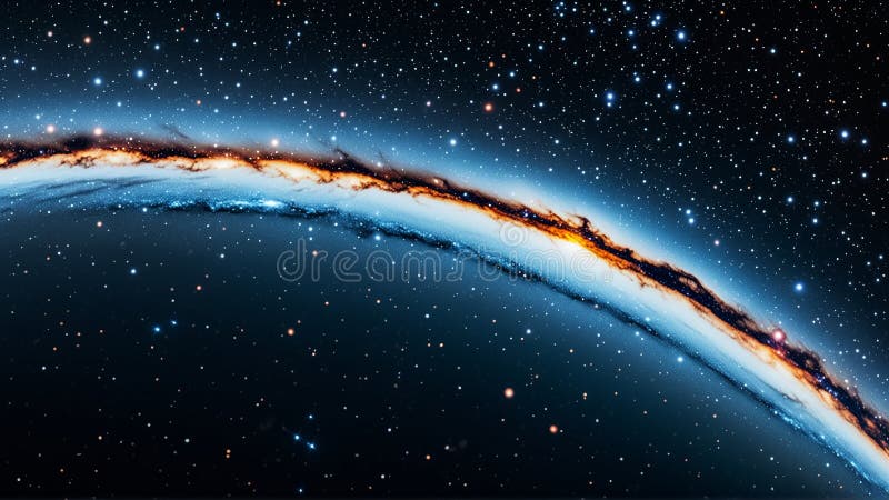 Spectacular Cosmic Arch in Deep Space: Vibrant Galactic Structure and ...