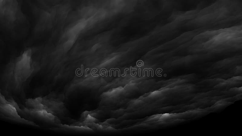 Dark Stormy Clouds Atmospheric Thunderstorm Cyclone Stock Video - Video ...