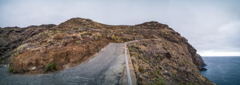 Spectacular Curved Road Over the Mountain Hill Stock Photo - Image of ...