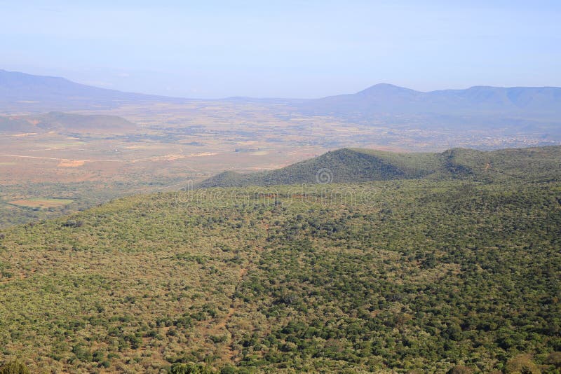 The Great Rift Valley Escarpment in Kenya Stock Photo - Image of ...