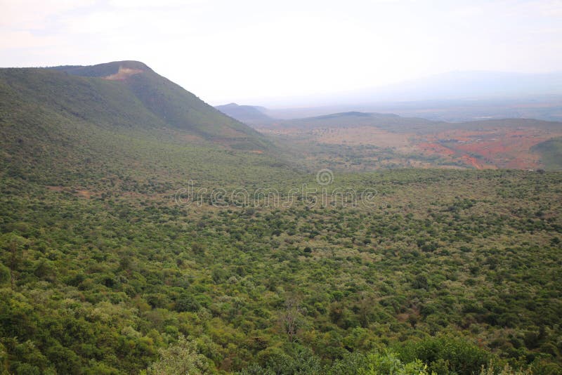 The Great Rift Valley Escarpment in Kenya Stock Photo - Image of ...