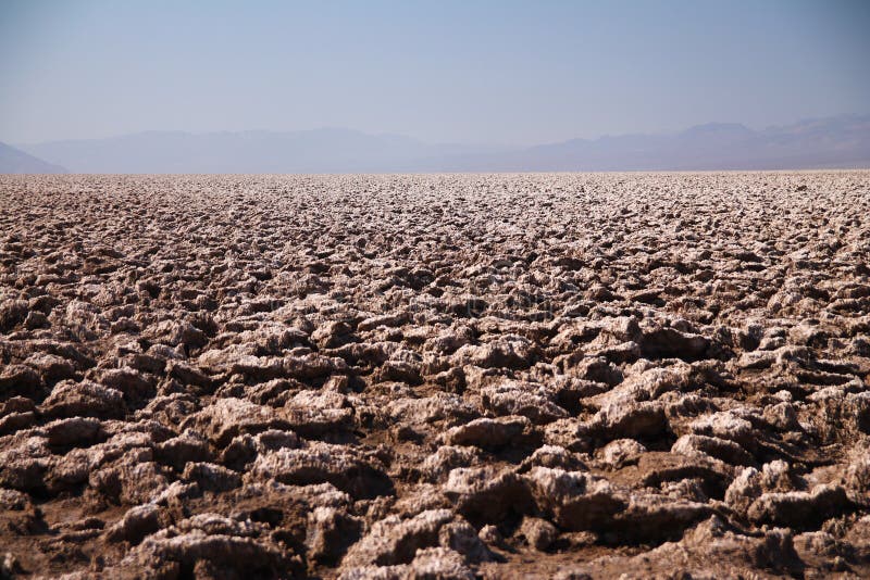 The Spectacular Devils Golf Course in the Death Valley Desert Stock ...