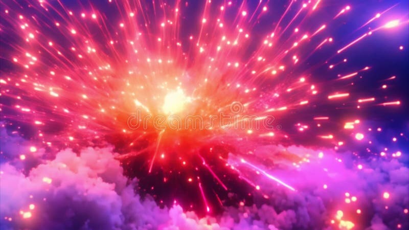 Fireworks Explosion in the Sky Stock Video - Video of bright, explosion ...