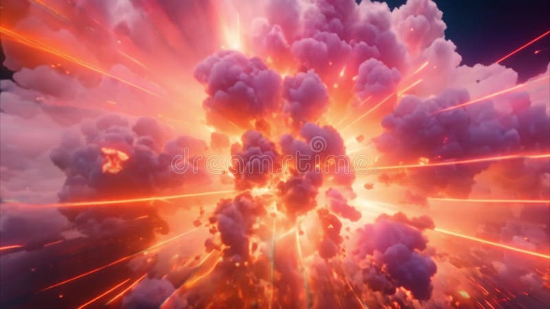 A Spectacular Explosion of Light and Color Stock Video - Video of ...