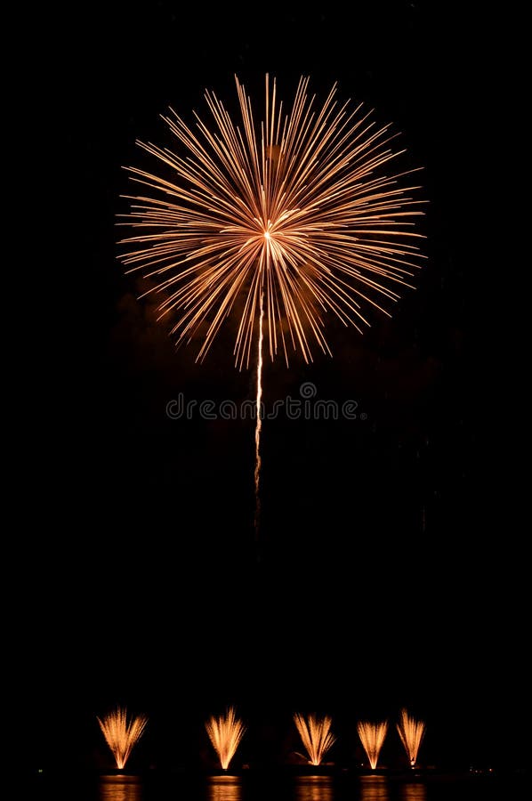 Spectacular fireworks stock photo. Image of colorful - 47840264