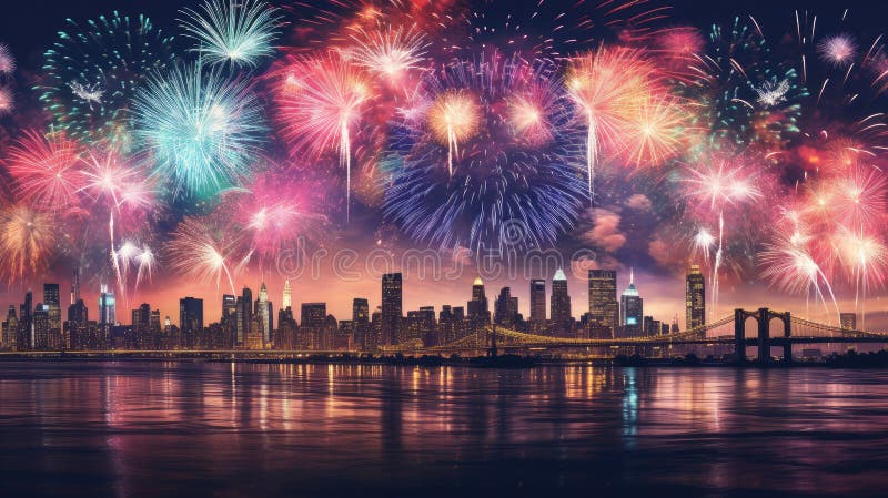 Fireworks City Ai Stock Illustrations – 10,488 Fireworks City Ai Stock ...