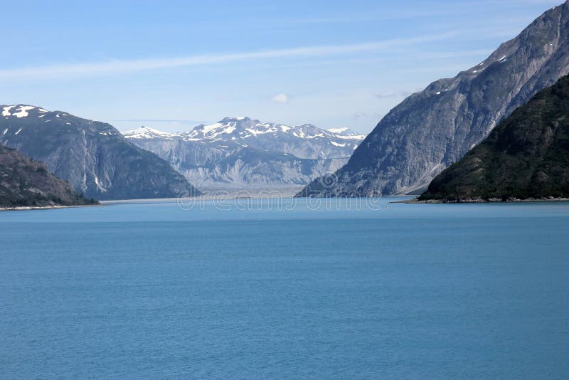 Spectacular Fjord in Alaska Stock Image - Image of snow, scenic: 21804631