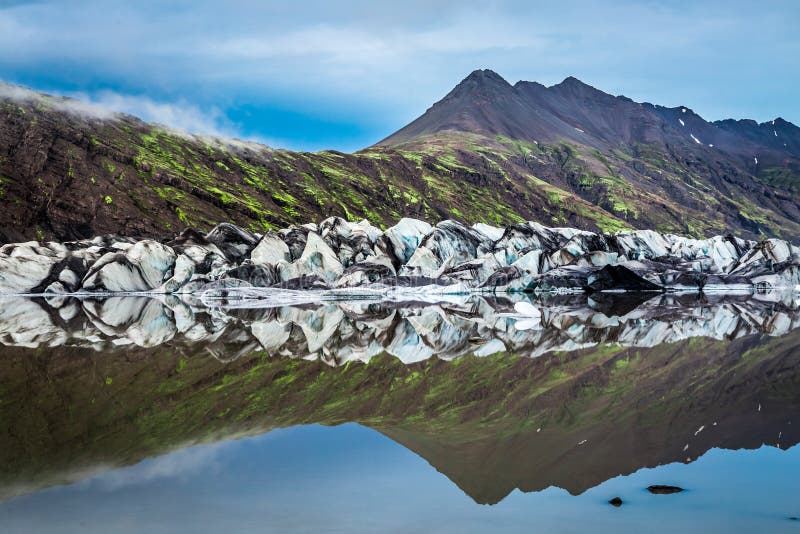 Spectacular Glacier and Cold Lake, Iceland Stock Photo - Image of ...