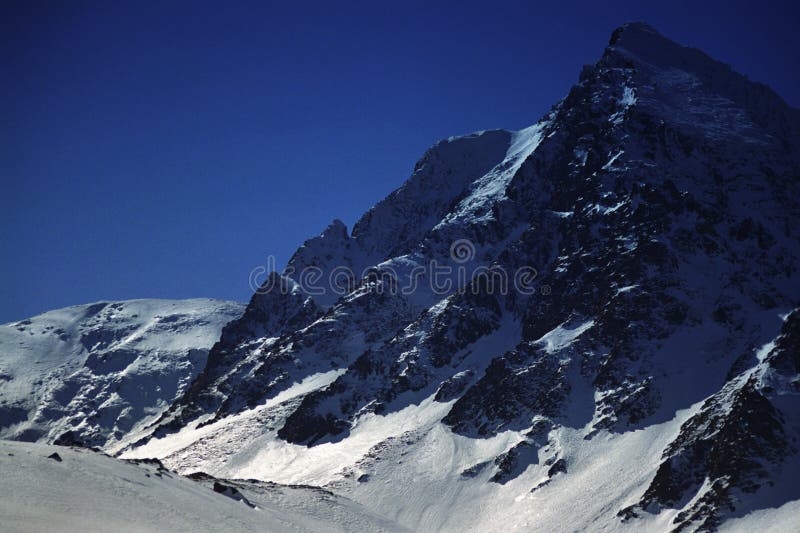 Spectacular High Altitude Alpine Climbing Stock Photo - Image of hiking ...